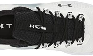 Under Armour Men's HOVR Rise 4 Training Shoe Sneaker, (100) White/White/Black, 9.5