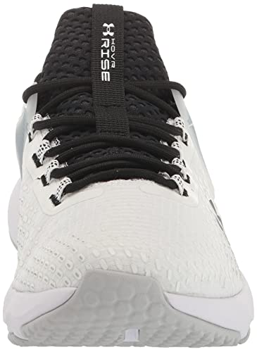 Under Armour Men's HOVR Rise 4 Training Shoe Sneaker, (100) White/White/Black, 9.5