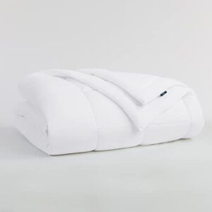 Serta ComfortSure Down Alternative Comforter, Soft Box Stitched Duvet Insert, Quilted Twin XL Comforter with 4 Corner Tabs, All Season Bedding, White