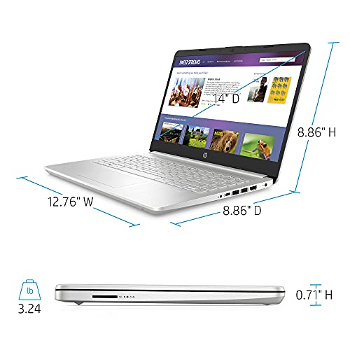 HP 2022 14'' FHD Anti-Glare Micro-Edge Laptop Intel Dual-Core i3-1115G4 16GB DDR4 RAM 512GB M.2 NVMe SSD Intel UHD Graphics USB-C HDMI WiFi AC BT Webcam Fingerprint Windows 11 Pro w/RE Accessories