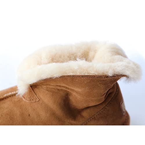 Grand Downunder Boots Ankle Slippers Genuine Shearling Sheepskins Grip Sole Unisex Chestnut