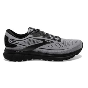 Brooks Men’s Trace 2 Neutral Running Shoe - Alloy/Black/Ebony - 8.5 Wide