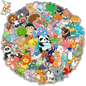 150pcs animal stickers for kids, vinyl laptop stickers for teens cute stickers for girls boys cute animal stickers waterproof stickers for water bottles computer skateboard phone scrapbook