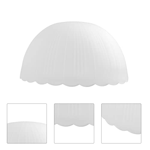 Alabaster White Glass Lamp Shade Replacement for Floor Lamp Torchiere Lamp Shade Floor Lamp Replacement Parts