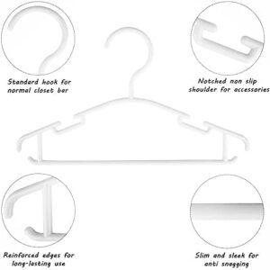 Baby Hangers for Closet - Kids Hangers - Toddler Hangers Childrens Hangers Kids Coat Hangers White (20 Pack)