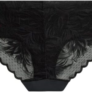 Vince Camuto Women's Underwear ? Seamless Lace Hipster Briefs (3 Pack), Size Medium, Black/Black/Black