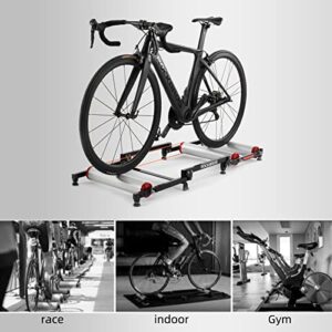 ROCKBROS Bike Rollers Adjustable Bike Trainer Stand Foldable Indoor Cycling Bicycle Roller with Resistance for MTB Road Bike Exercise