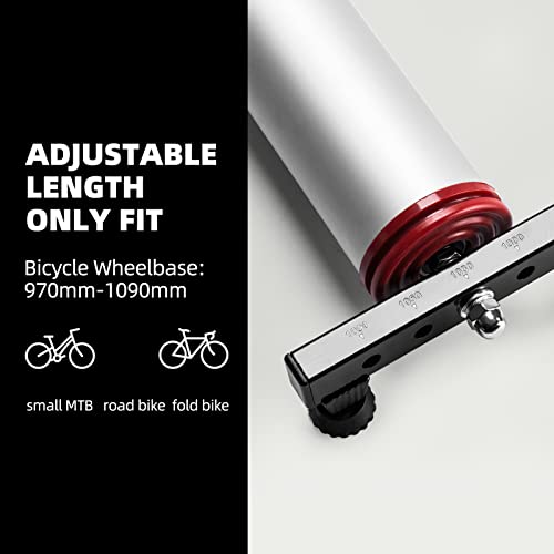 ROCKBROS Bike Rollers Adjustable Bike Trainer Stand Foldable Indoor Cycling Bicycle Roller with Resistance for MTB Road Bike Exercise