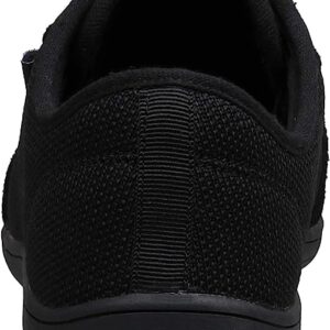 WHITIN Men's Extra Wide Width Fashion Barefoot Sneakers Zero Drop Sole W81 Size 11W Minimus Weightlifting Minimalist Tennis Shoes Walking All Black 44