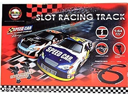 Nascar Compatible Stock Car Speedway Racing Road Race Slot Car Track Set Ho Scale