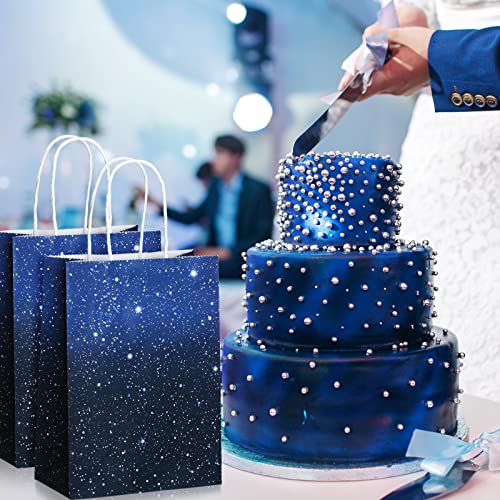 16 Pieces Galaxy Party Bags Space Party Favor Bags Starry Night Party Gift Goodie Bags Galaxy Treat Candy Bags Space Stars Theme Party Supplies for Galaxy Themed Birthday Decorations Party Favors