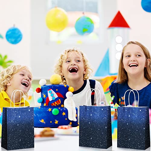 16 Pieces Galaxy Party Bags Space Party Favor Bags Starry Night Party Gift Goodie Bags Galaxy Treat Candy Bags Space Stars Theme Party Supplies for Galaxy Themed Birthday Decorations Party Favors