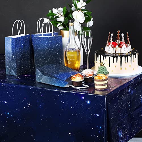 16 Pieces Galaxy Party Bags Space Party Favor Bags Starry Night Party Gift Goodie Bags Galaxy Treat Candy Bags Space Stars Theme Party Supplies for Galaxy Themed Birthday Decorations Party Favors