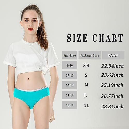 Demifill Teen Girls Period Panties Juniors First Period Starter Underwear Soft Briefs 16-18Years