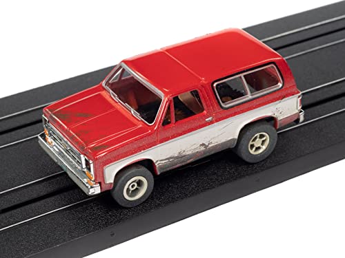 Auto World Xtraction 1977 Chevrolet Blazer (Red/White) HO Scale Slot Car