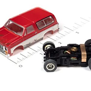 Auto World Xtraction 1977 Chevrolet Blazer (Red/White) HO Scale Slot Car