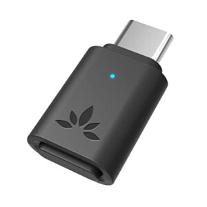 avantree c81 usb-c bluetooth audio adapter for ps5 - connect headphones wirelessly with aptx low latency support and included mini mic