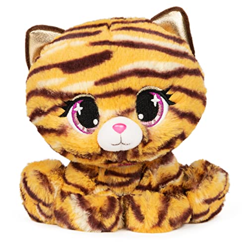 GUND P.Lushes Designer Fashion Pets Rebeca O’Roar Tiger Premium Stuffed Animal, Orange/Brown, 6”