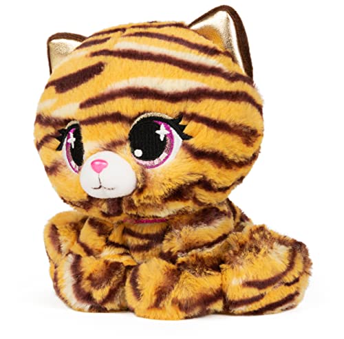 GUND P.Lushes Designer Fashion Pets Rebeca O’Roar Tiger Premium Stuffed Animal, Orange/Brown, 6”