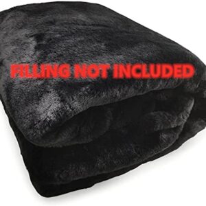 GQZGGXX Bean Bag Chair Cover, Durable Comfortable Chair PV Fur Bean Bag Sofas Faux Fur Sofa Living Room Sofa Bed Large Bean Bag Chairs Cover (No Filler,Cover only) 4ft Dark Grey