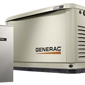 Generac 7210 24kW Air Cooled Guardian Series Home Standby Generator with 200-Amp Transfer Switch - Comprehensive Protection - Smart Controls - Versatile Power - Wi-Fi Connectivity - Real-Time Updates