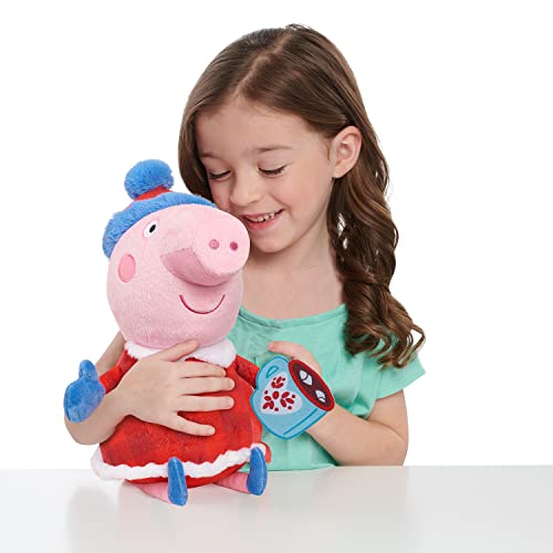 Peppa Pig Large Holiday Plush, Kids Toys for Ages 2 Up, Gifts and Presents by Just Play