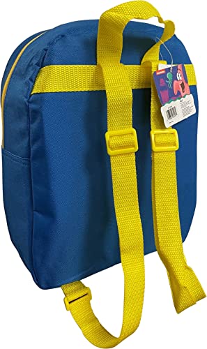 Ruz Sponge Bob Toddle Boy 12 Inch Mini Backpack (Blue-Yellow)