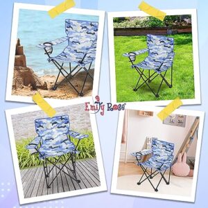 Emily Rose Kids Toddler Beach Chair | Outdoor Folding Chair for Boys and Girls with Child Safety Lock, Cup Holder and Carry Case | Sturdy, Portable, and Fun Seating for Beach, Camping, and Picnics