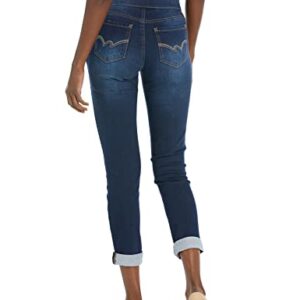 WallFlower Women's Pull On Denim Cropped High-Rise Insta Soft Juniors Jeans, Lake Ankle, 11