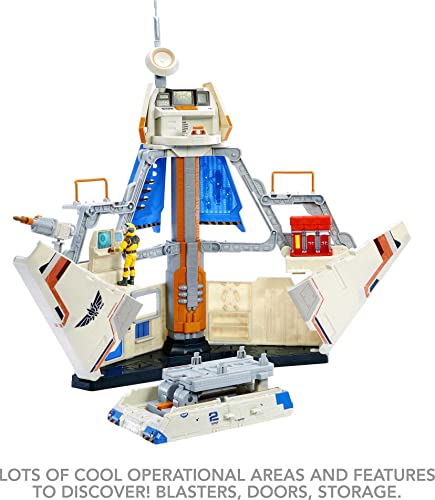 Mattel Lightyear Toys Playset with Buzz Lightyear Action Figure and Vehicle Launch Ramp and Sounds, Ultimate Star Command Base