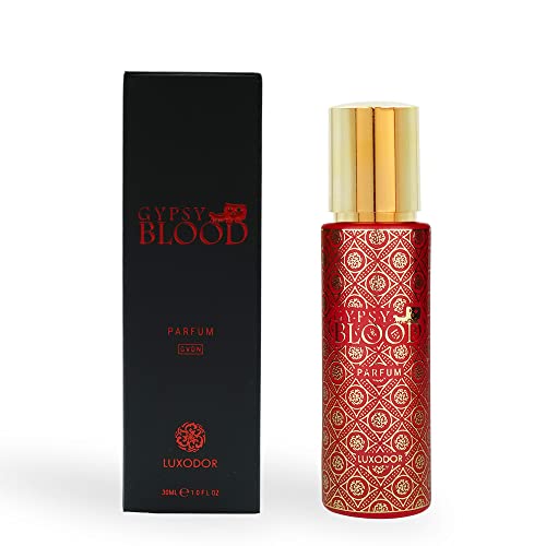 Luxodor Gypsy Blood- Amber Fougere Perfum | Fragrance for Men | Eau De Perfum- Premium Long-Lasting Scent for Men | Luxury Fragrance Spray- 1.0 oz (30ml)