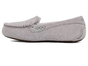 ugg women's ansley metallic spots slipper, pencil lead, 5