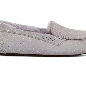 UGG Women's Ansley Metallic Spots Slipper, Pencil Lead, 5