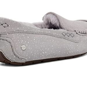 UGG Women's Ansley Metallic Spots Slipper, Pencil Lead, 5