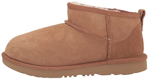 UGG Girls Kids' Classic Ultra Mini Fashion Boot, Chestnut, 5 Big