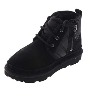 ugg boy's t neumel ii lta chukka boot, black, 7 toddler