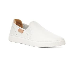 UGG Women's Alameda Slip ON Sneaker, Bright White Leather, 7.5