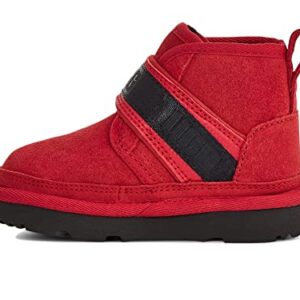 UGG Boy's T Neumel Snapback Chukka Boot, Samba RED, 10 Toddler