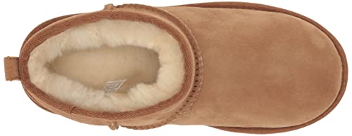 UGG Girls Kids' Classic Ultra Mini Fashion Boot, Chestnut, 5 Big