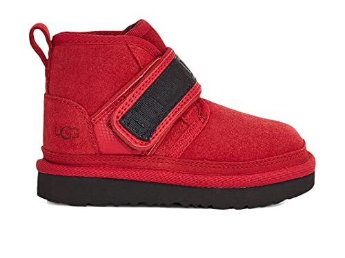 UGG Boy's T Neumel Snapback Chukka Boot, Samba RED, 10 Toddler