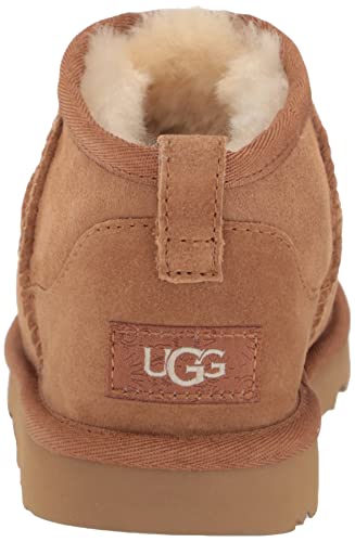 UGG Girls Kids' Classic Ultra Mini Fashion Boot, Chestnut, 5 Big