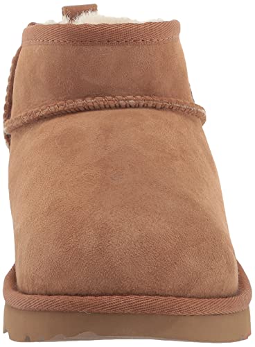 UGG Girls Kids' Classic Ultra Mini Fashion Boot, Chestnut, 5 Big