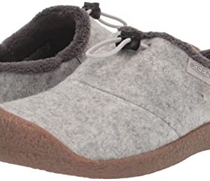 KEEN Women's Howser 3 Slide Comfy Durable Slippers, Light Gray Wool/Vapor, 7