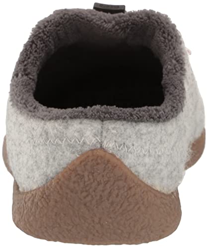 KEEN Women's Howser 3 Slide Comfy Durable Slippers, Light Gray Wool/Vapor, 7