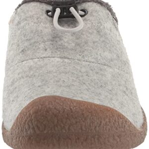 KEEN Women's Howser 3 Slide Comfy Durable Slippers, Light Gray Wool/Vapor, 7