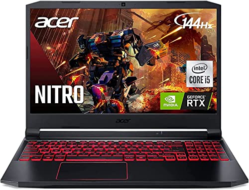 acer Nitro 5 Gaming Laptop 15.6" FHD 144Hz, Intel Core i5-10300H(up to 4.5GHz), GeForce RTX 3050, 16GB RAM 512GB PCIe SSD, WiFi6 Backlit Keyboard w/ 3in1 Accessories