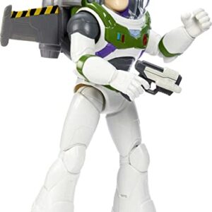 Mattel Lightyear Toys 12-in Action Figure with Accessories, Space Ranger Gear Alpha Buzz with Jetpack & Blaster