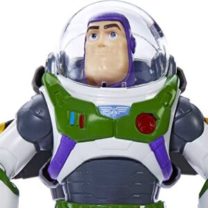 Mattel Lightyear Toys 12-in Action Figure with Accessories, Space Ranger Gear Alpha Buzz with Jetpack & Blaster