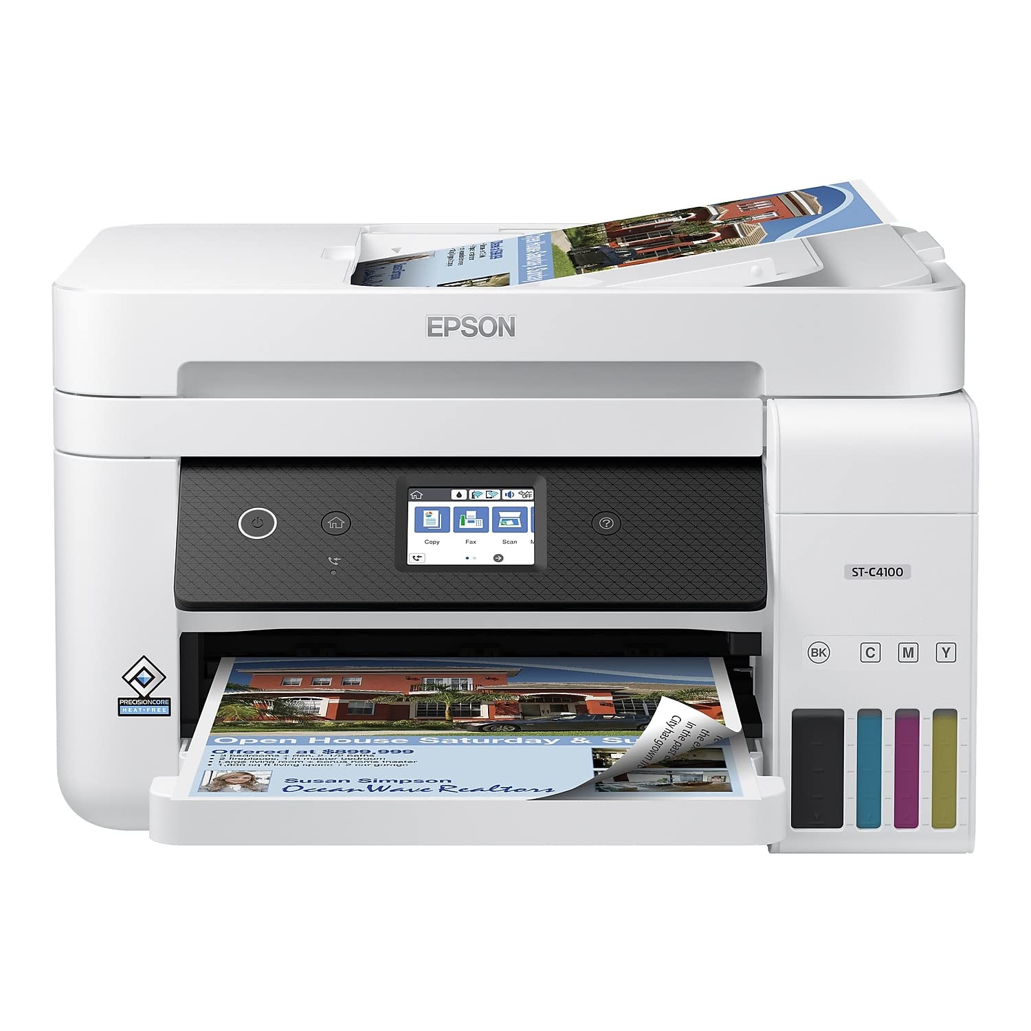 Epson Workforce ST-C4100 Wireless Inkjet Multifunction Printer - Color