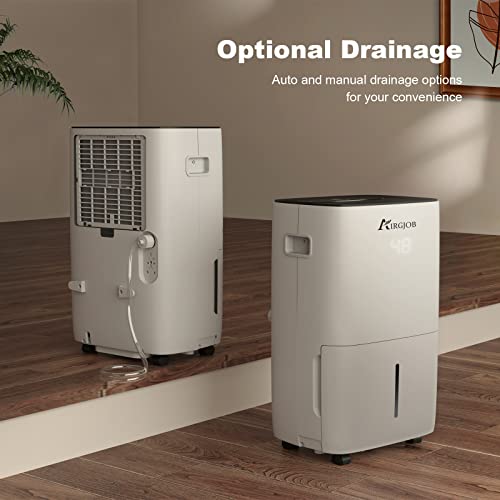 70-Pint Energy Star Dehumidifier for Basement - 5500 Sq. Ft. Quiet Dehumidifier for Large Capacity Room Home Bathroom Basements - Auto Continuous Drain Remove Moisture